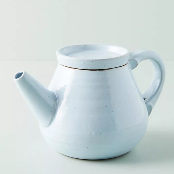 Anthropologie | Kitchen | Anthropologie Farmhouse Teapot Sky Blue ...